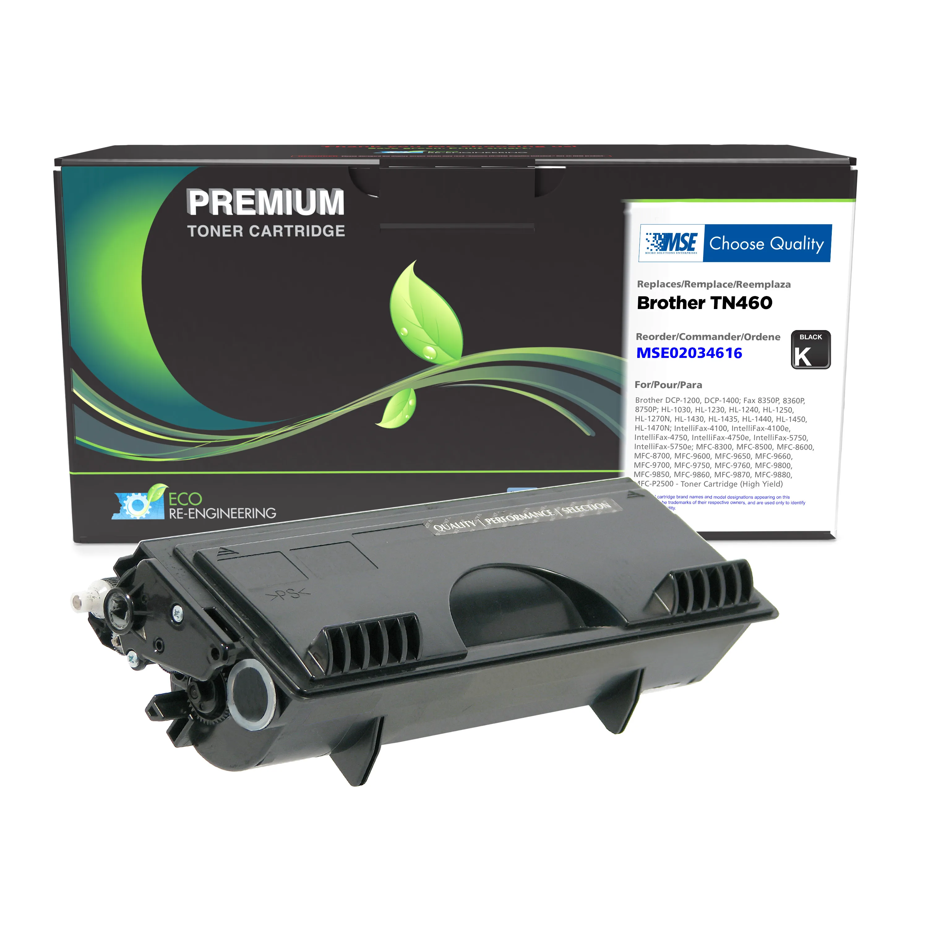 Brother TN460 Remanufactured Black Laser Cartridge | Clover Imaging ...