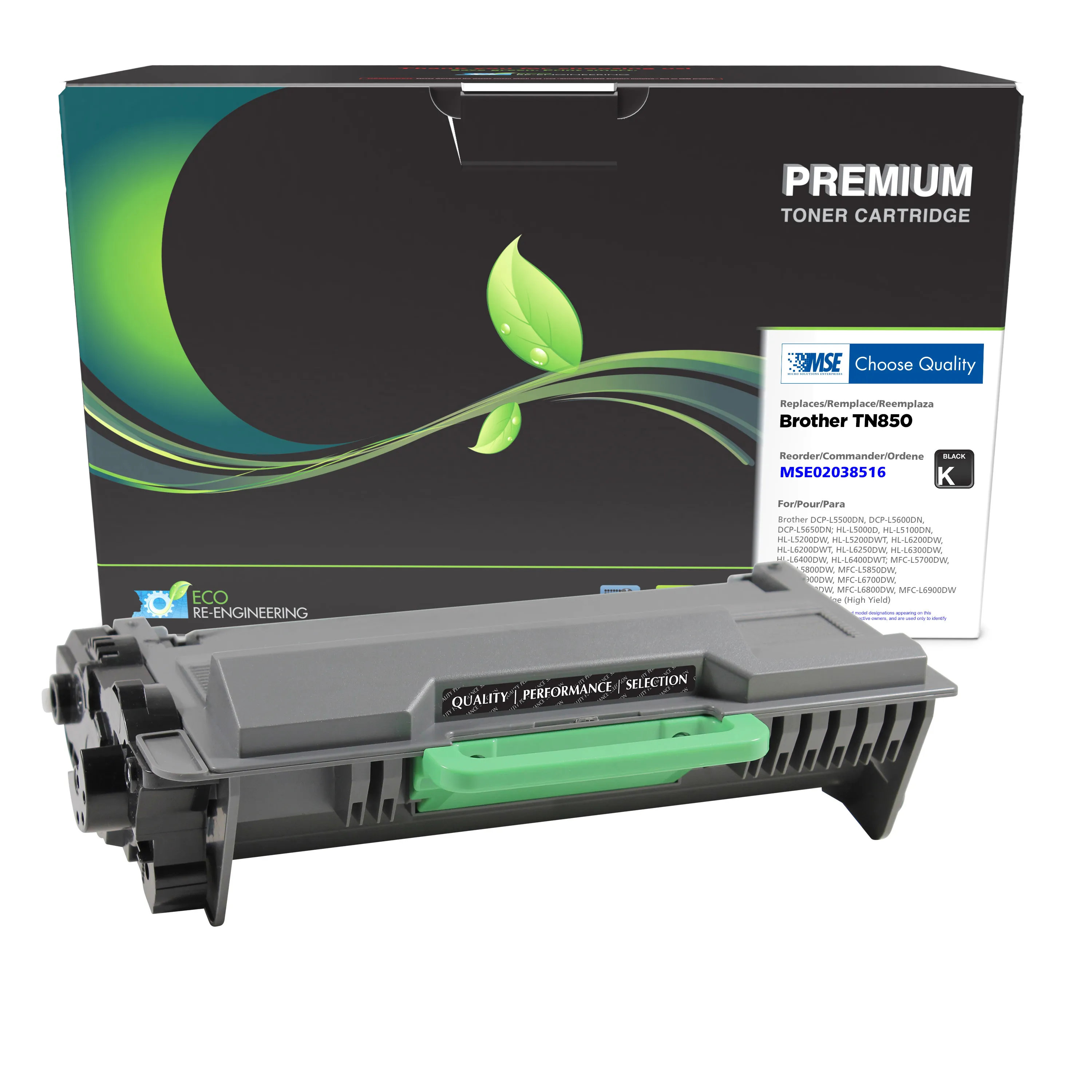 Brother TN850 Remanufactured Black Laser Cartridge | Clover Imaging USA