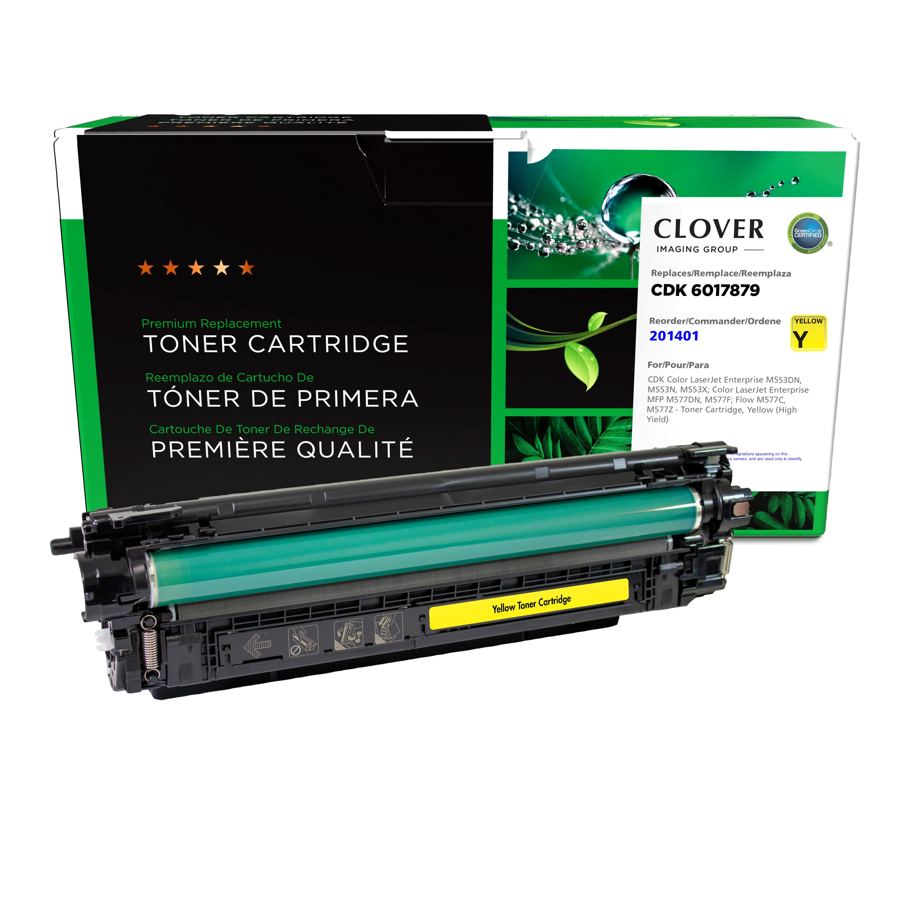 CDK 6017879 Remanufactured Yellow Color Laser Cartridge | Clover ...