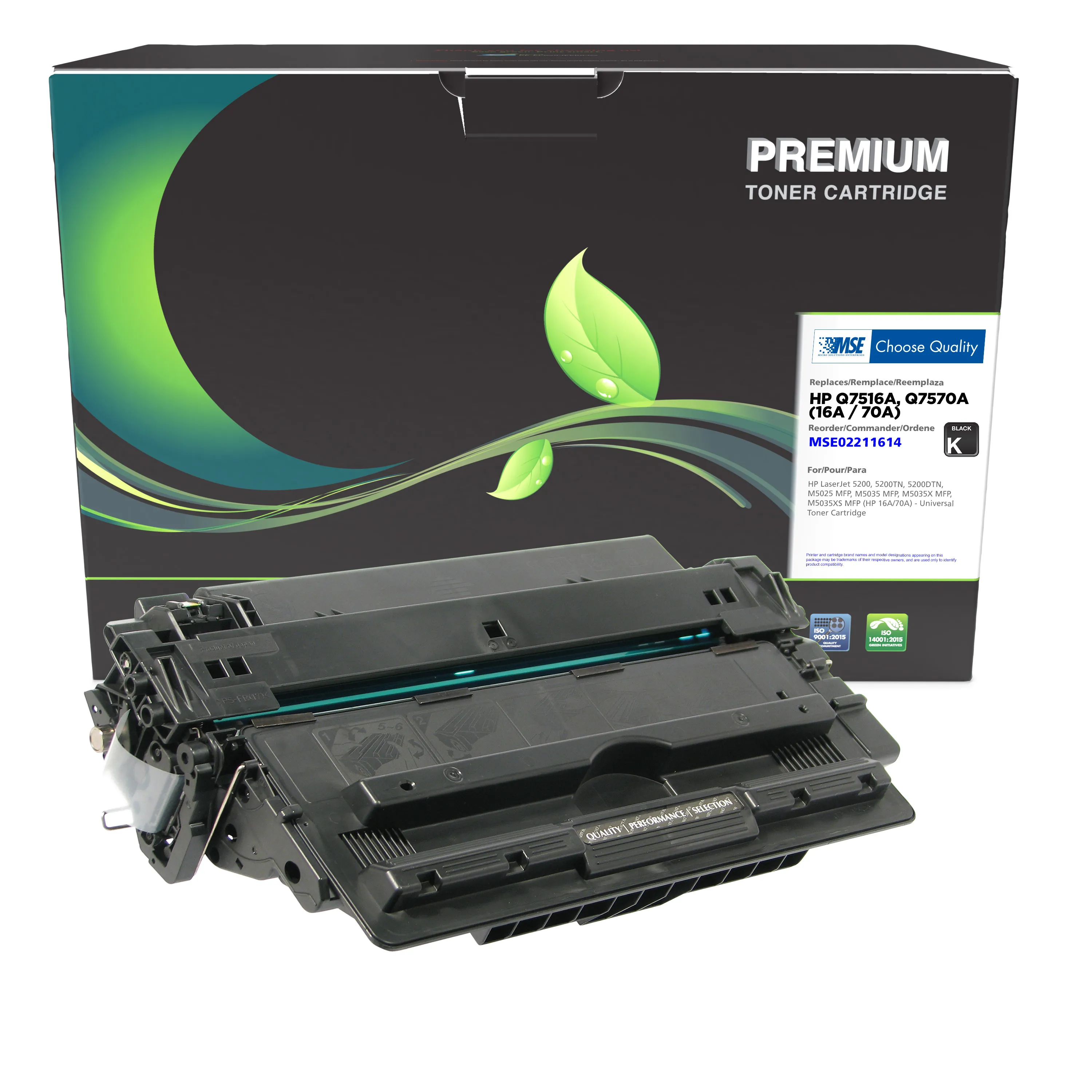 HP Q7516A Q7570A Remanufactured Black Laser Cartridge | Clover Imaging ...