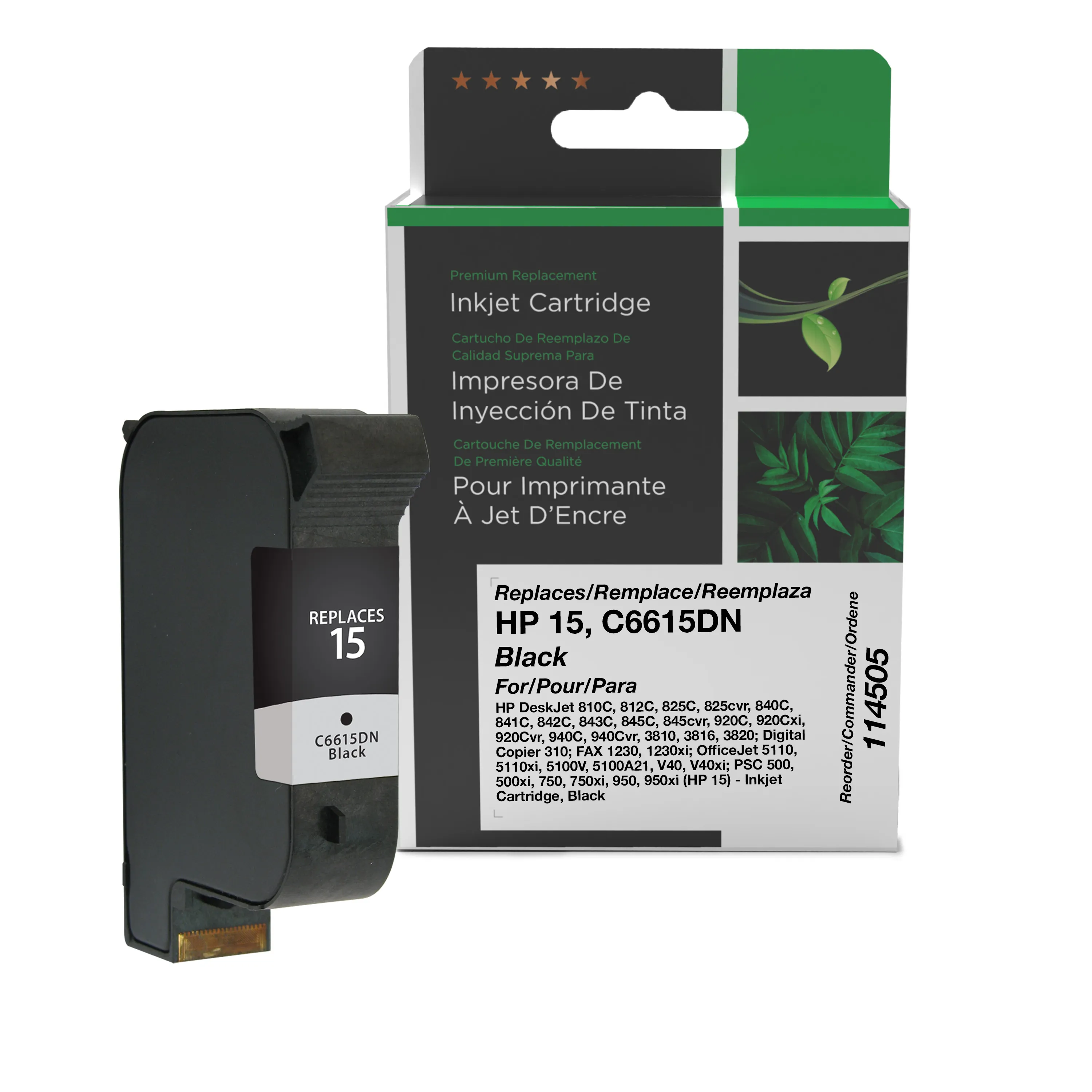 HP C6615DN Remanufactured Black Ink Cartridge | Clover Imaging USA