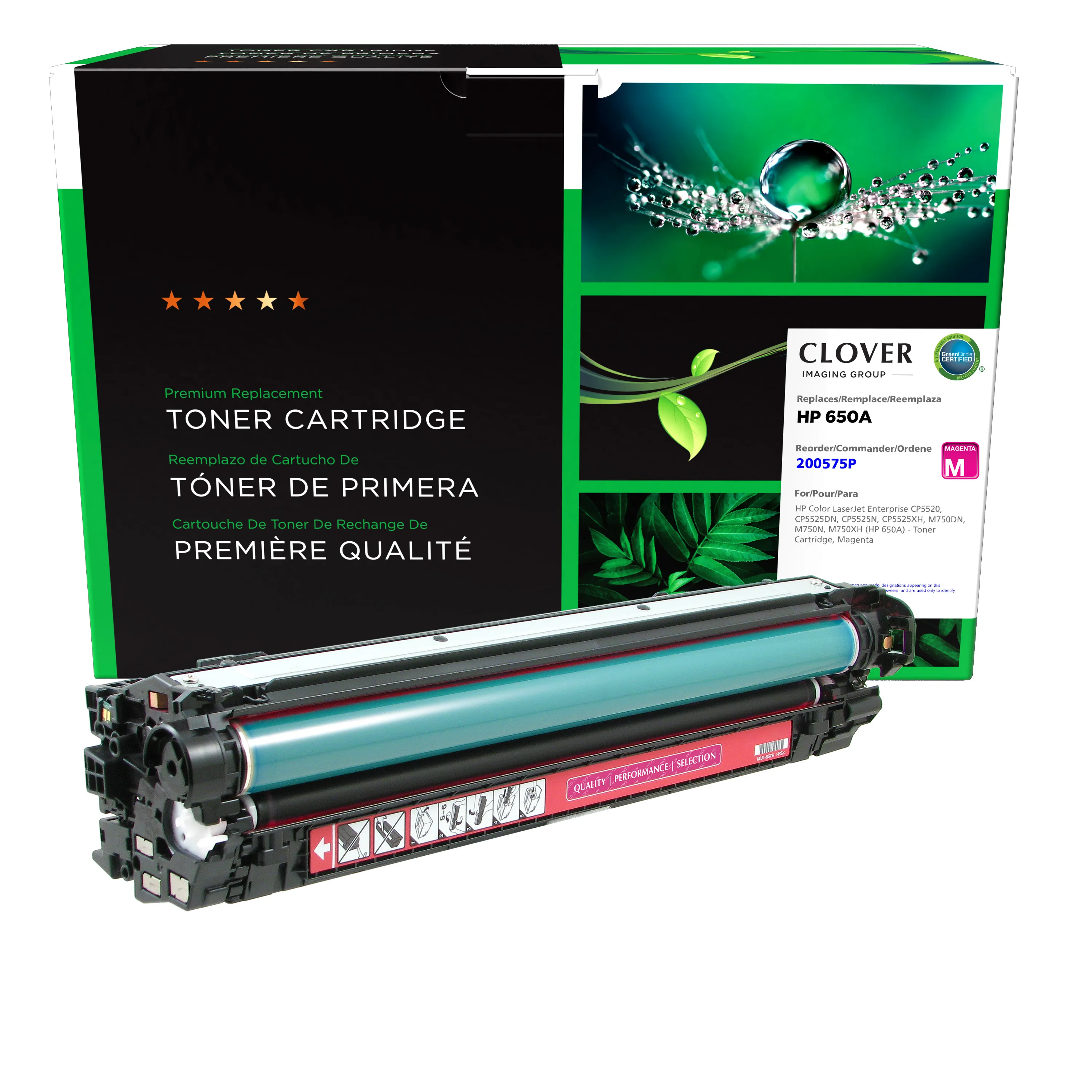 HP CE273A Remanufactured Magenta Color Laser Cartridge | Clover Imaging USA