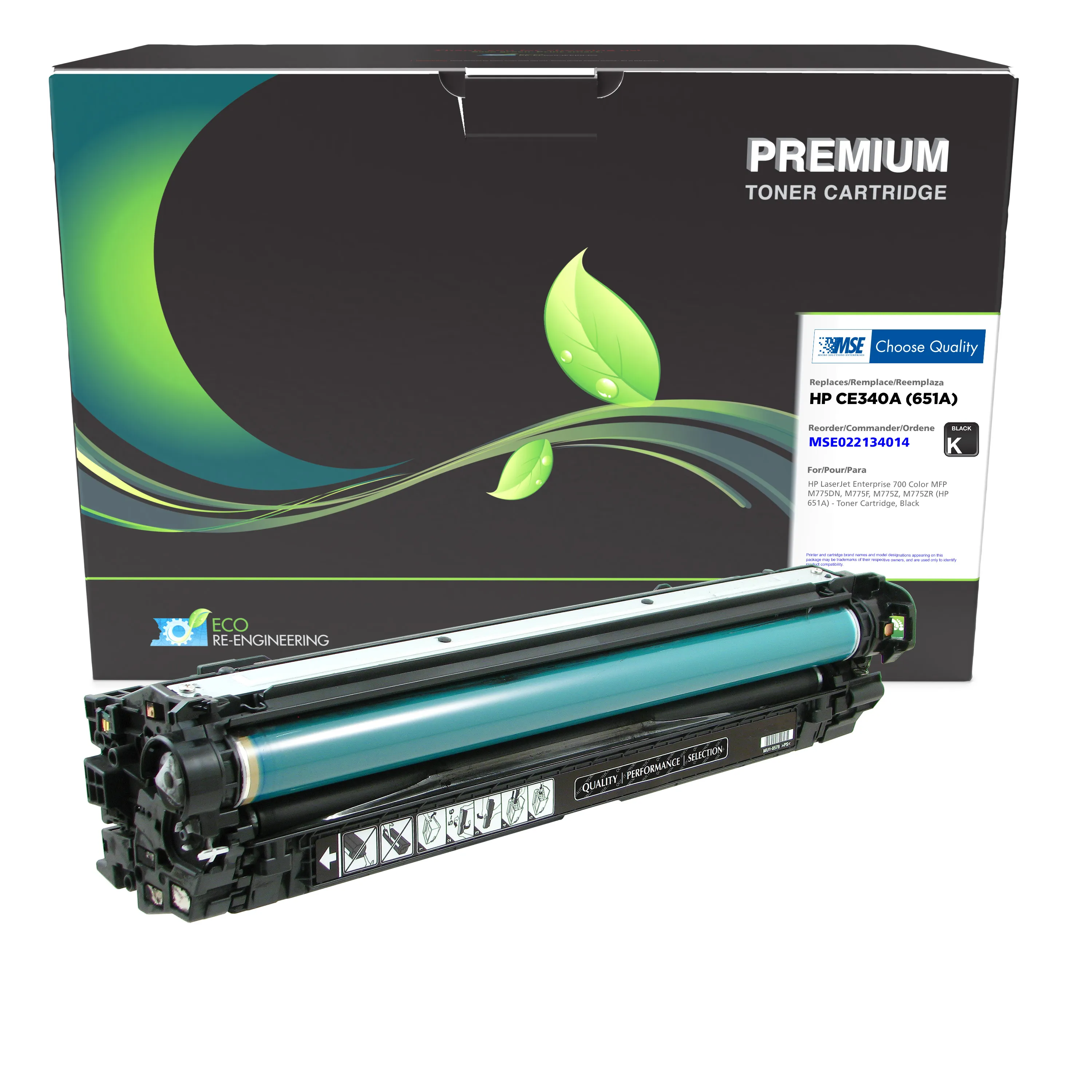 HP CE340A Remanufactured Black Color Laser Cartridge | Clover Imaging ...