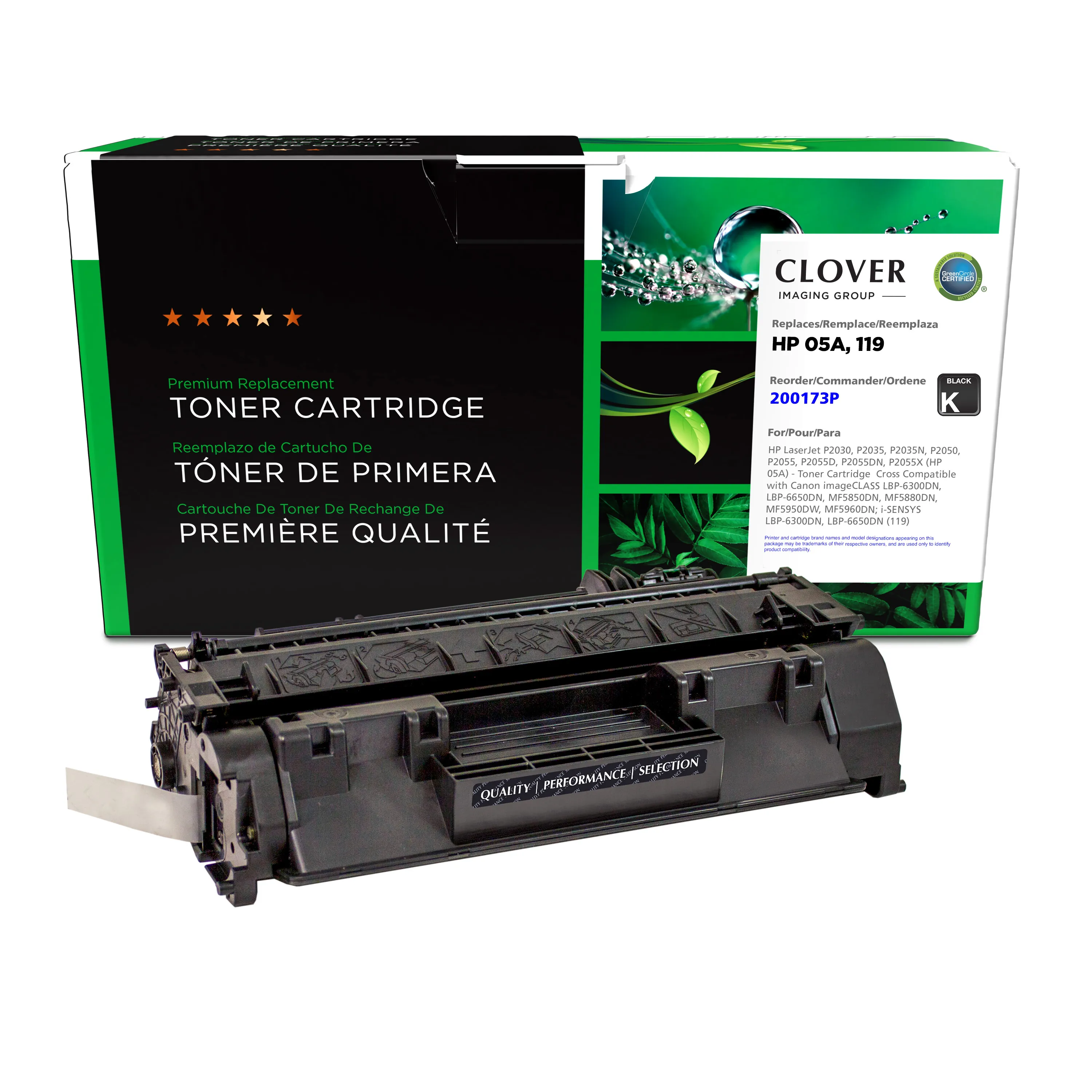 HP CE505A Remanufactured Black Laser Cartridge | Clover Imaging USA