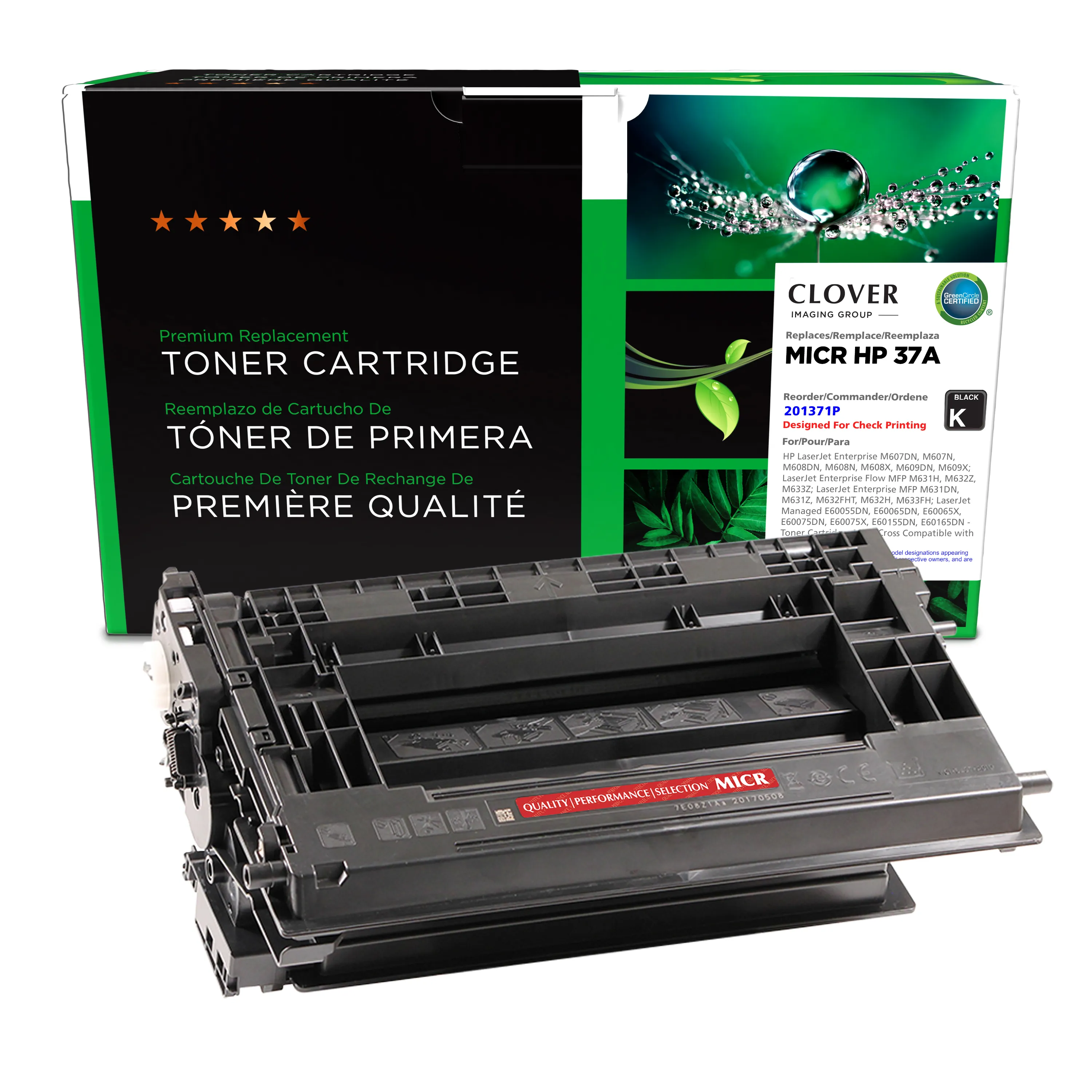 HP CF237A(M) Remanufactured Black MICR | Clover Imaging USA