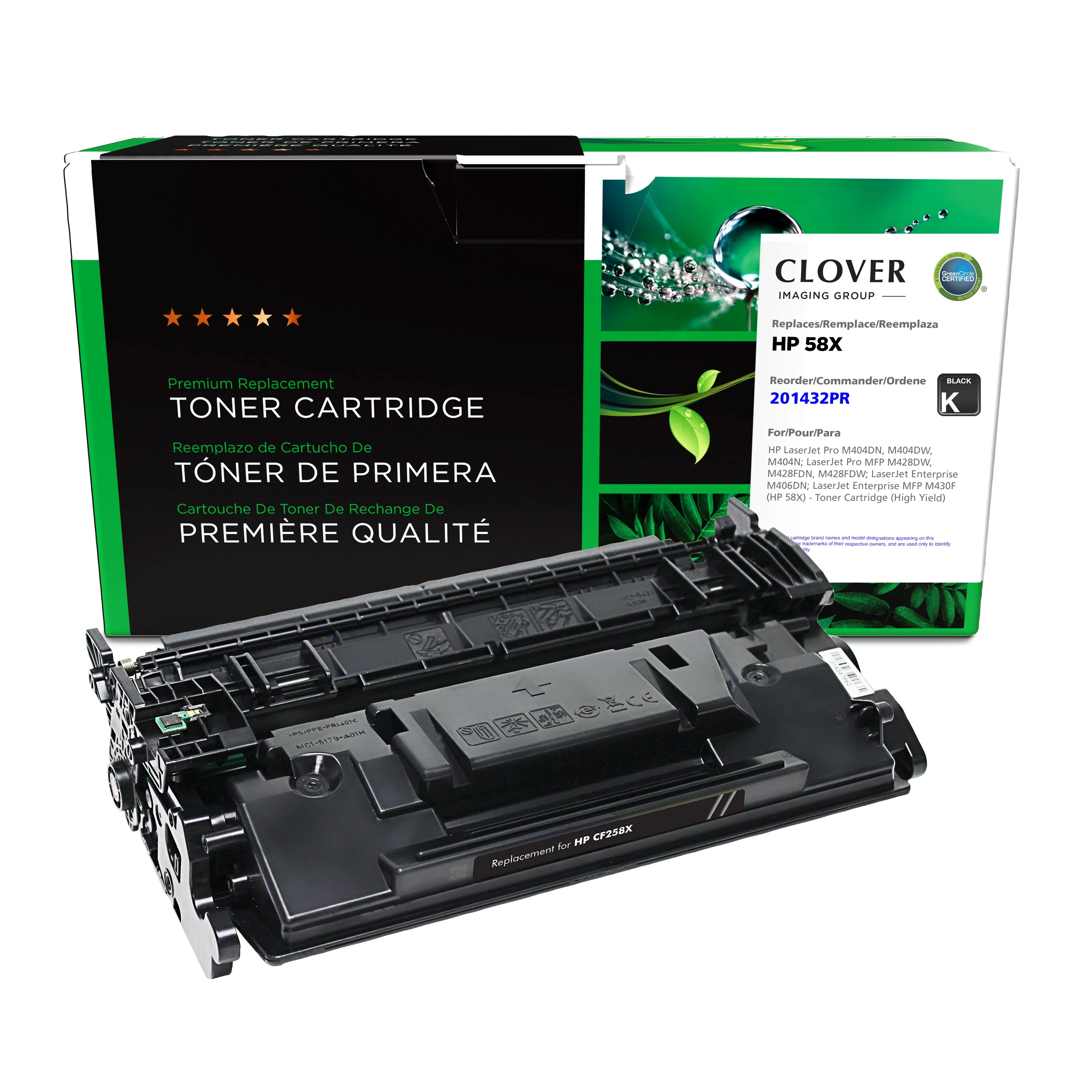 HP CF258X Remanufactured Black Laser Cartridge | Clover Imaging USA