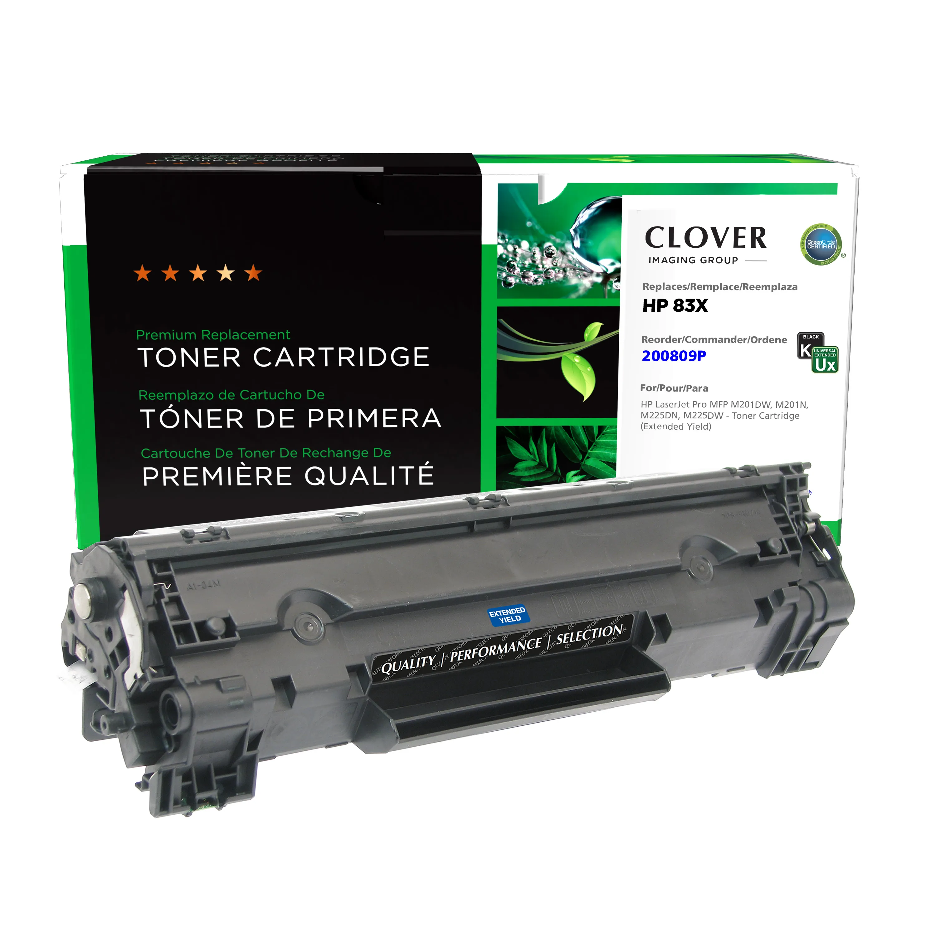 HP CF283X(J) Remanufactured Black Laser Cartridge | Clover Imaging USA