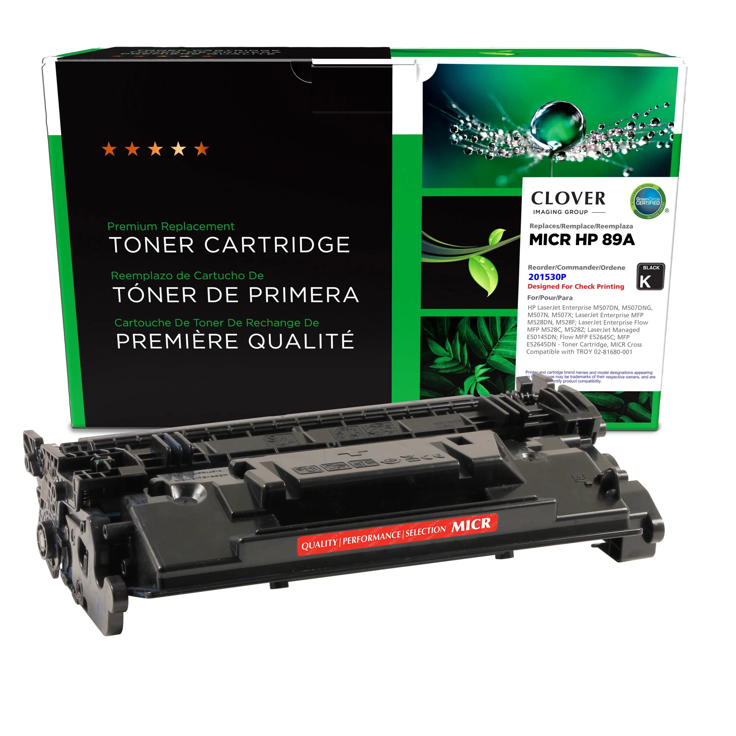 HP CF289A(M) Remanufactured Black MICR | Clover Imaging USA