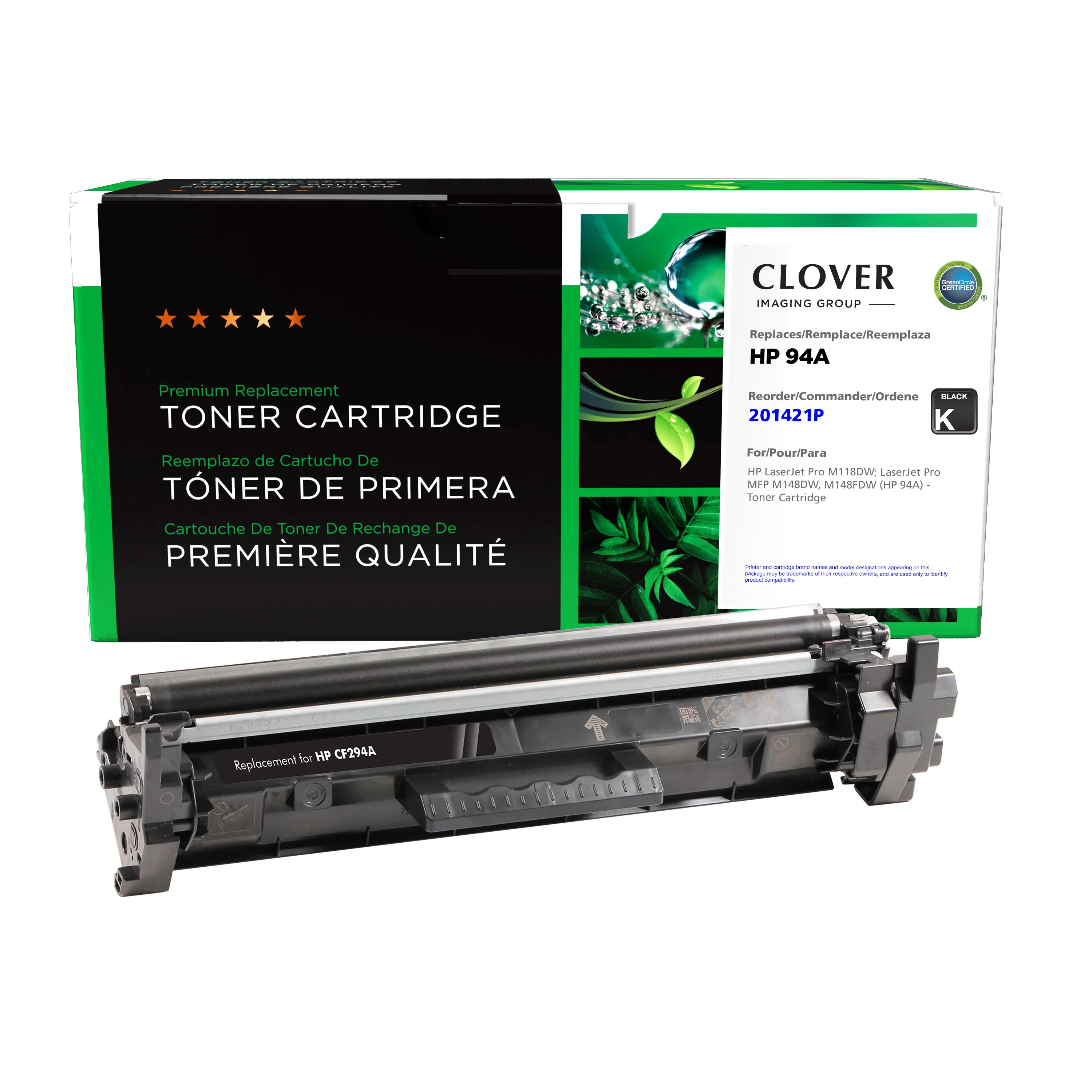 HP CF294A Remanufactured Black Laser Cartridge | Clover Imaging USA