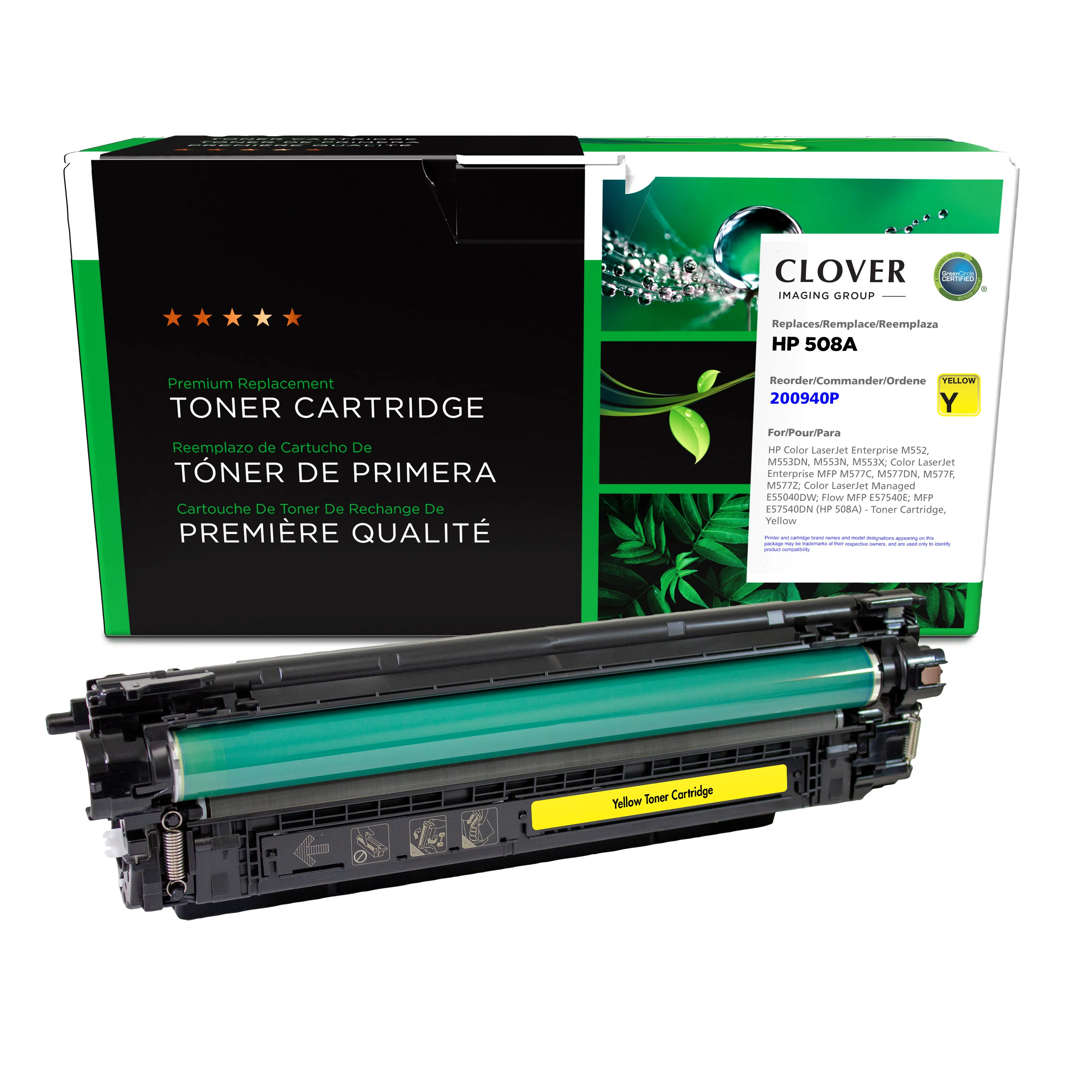 HP CF362A Remanufactured Yellow Color Laser Cartridge | Clover Imaging USA