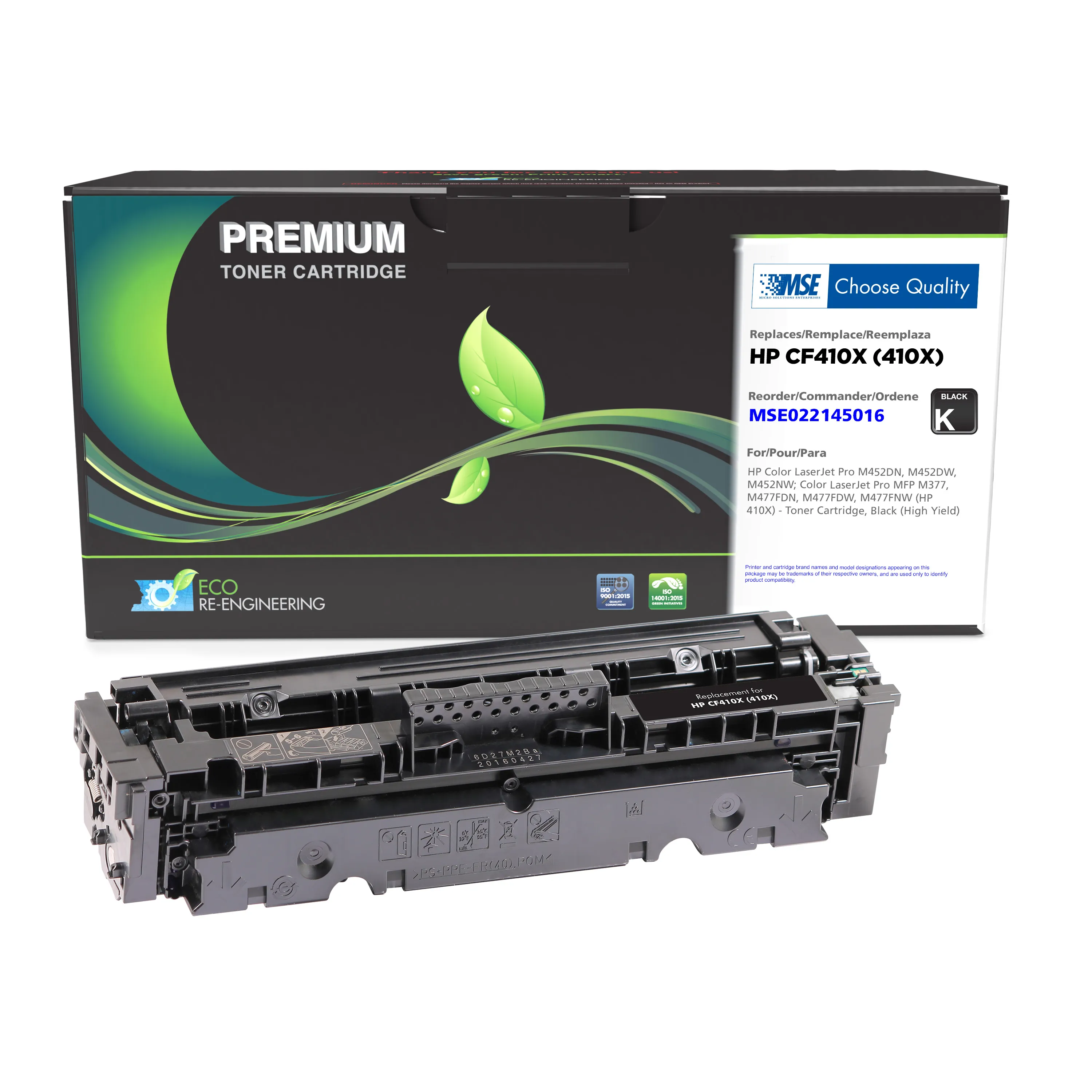 HP CF410X Remanufactured Black Color Laser Cartridge | Clover Imaging USA