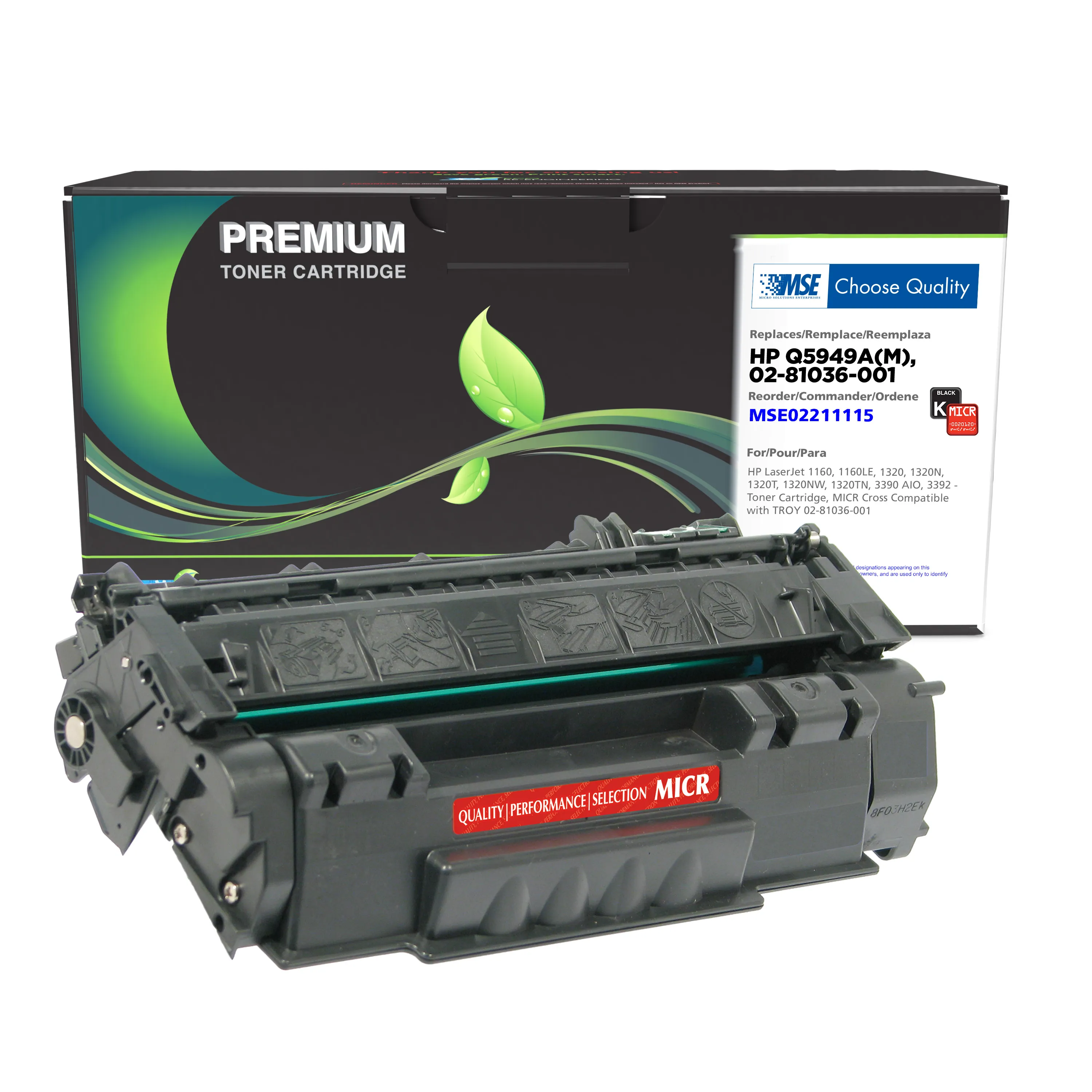 HP Q5949A(M) 02-81036-001 Remanufactured Black MICR | Clover Imaging ...