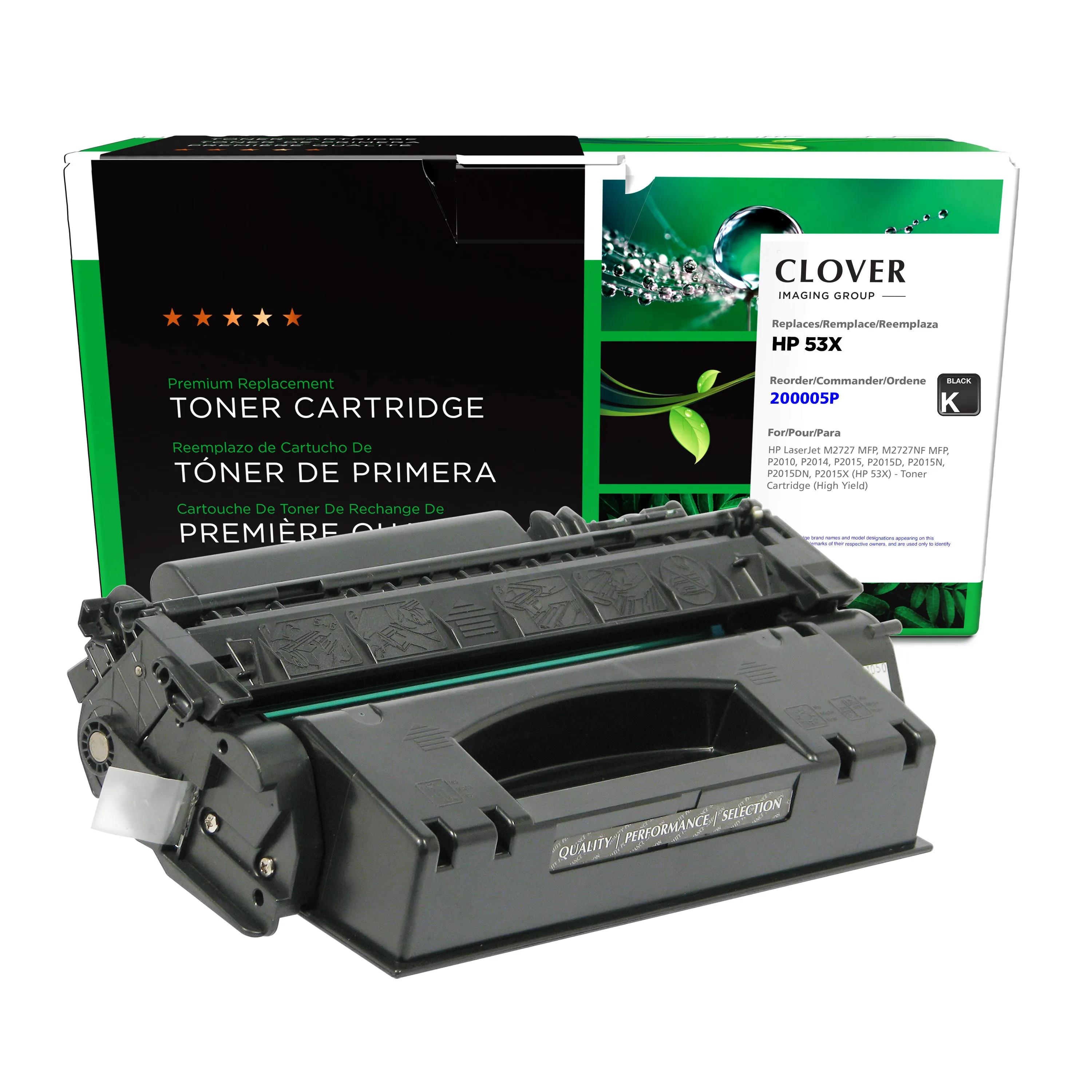 HP Q7553X Remanufactured Black Laser Cartridge | Clover Imaging USA