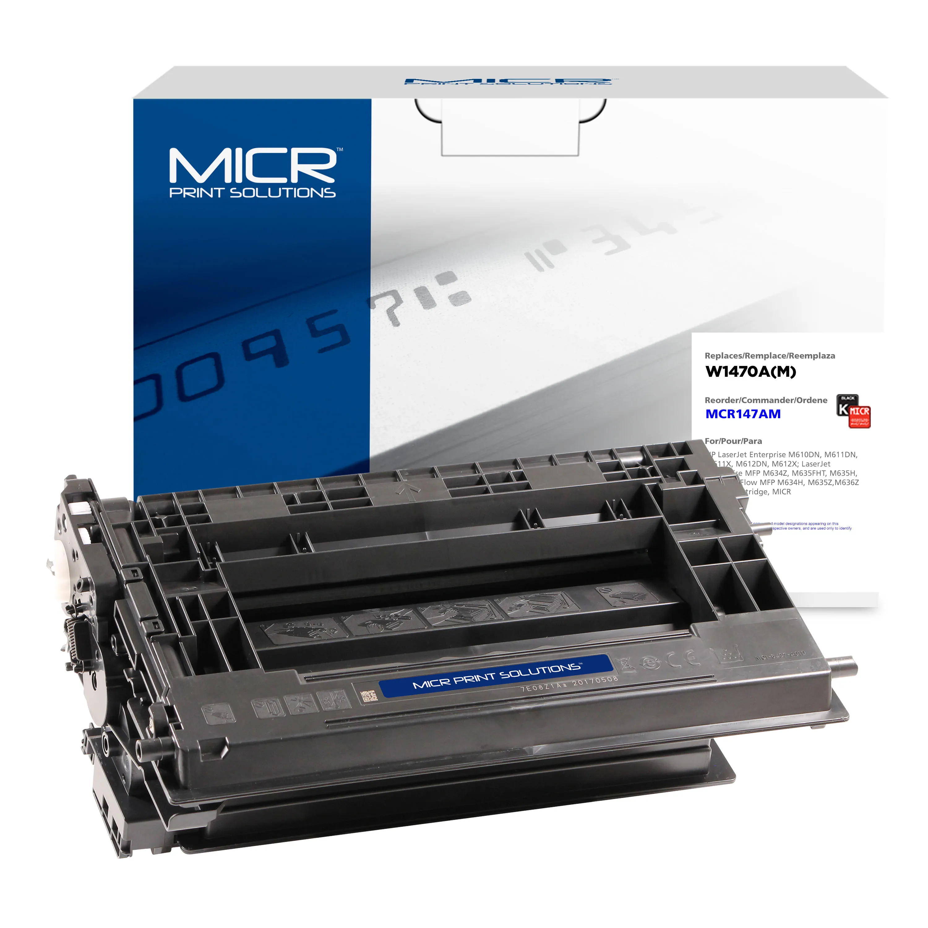 HP W1470A(M) New Replacement Black MICR | Clover Imaging Group USA