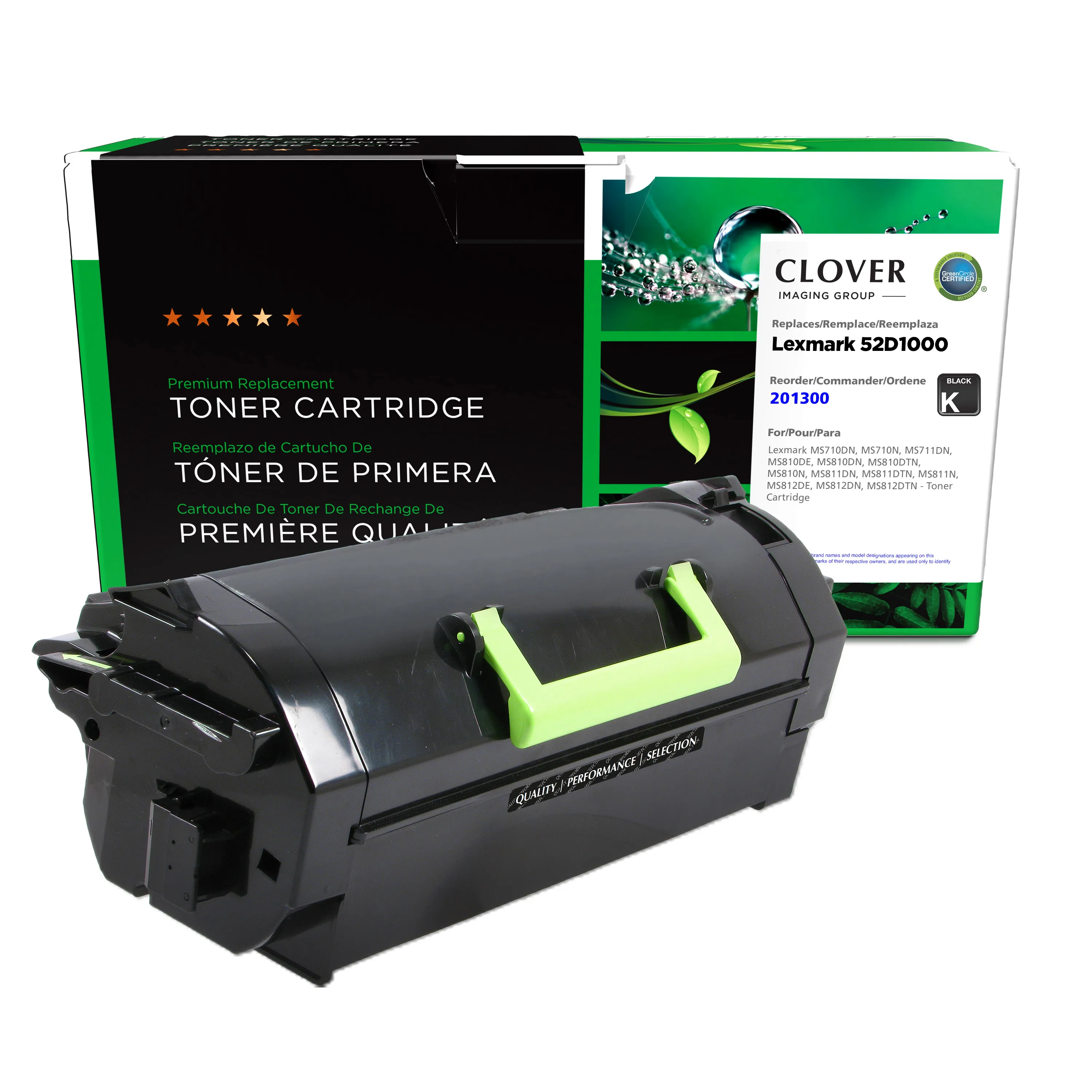 Lexmark 52D1000 Remanufactured Black Laser Cartridge | Clover Imaging USA