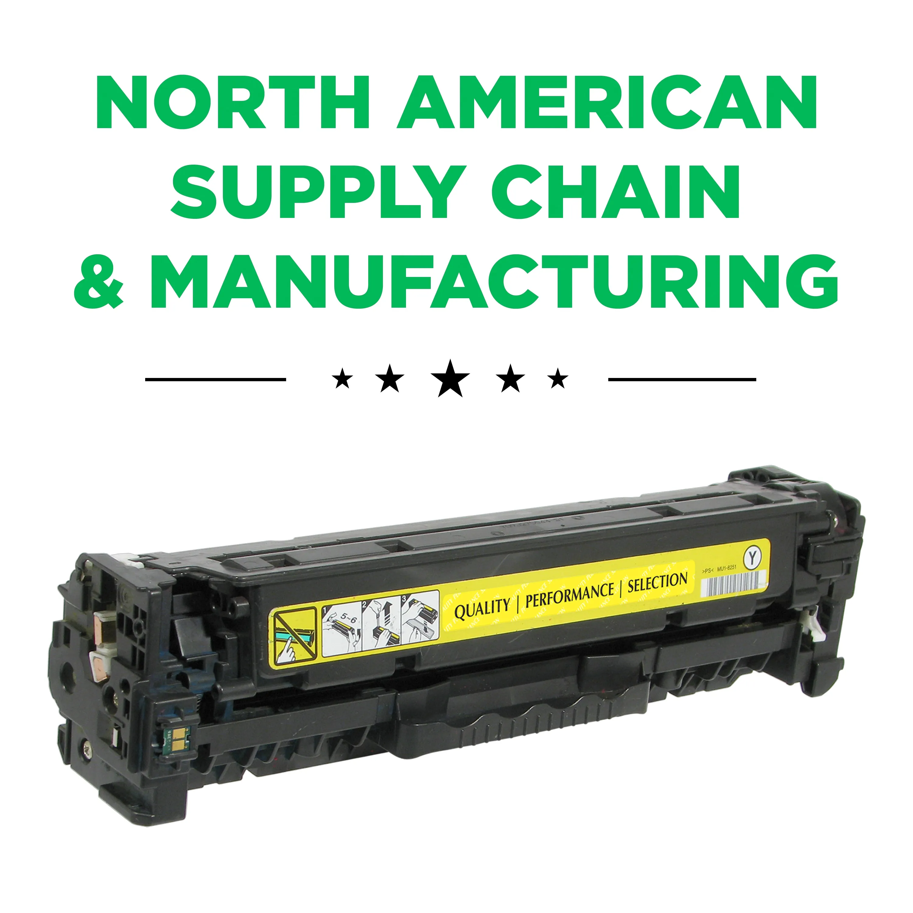 HP CC532A Remanufactured Yellow Color Laser Cartridge | Clover Imaging USA