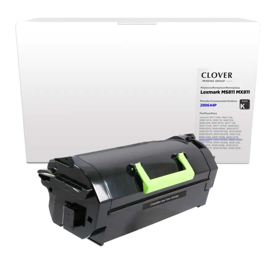 Lexmark 52D0XA0 52D1X00 Remanufactured Black Laser Cartridge | Clover ...