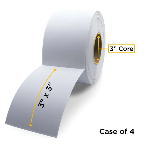 Clover Non-OEM New Direct Thermal Label Roll 3.0" ID x 8.0" Max OD for ...